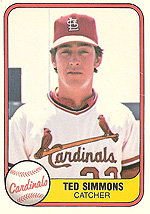 Ted Simmons flexed muscles vs. Hall of Fame hurlers | RetroSimba